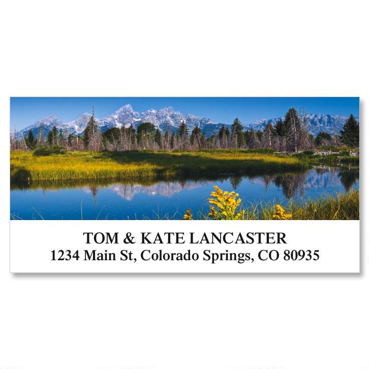 Grand Teton Dallo Sanke River Deluxe Return Address Labels | Colorful ...