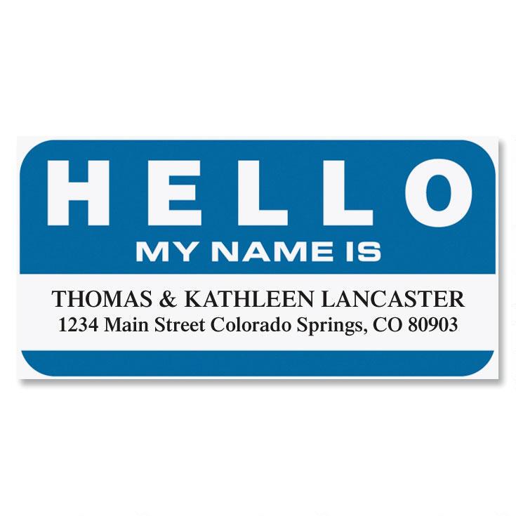Hello My Name Is Name Tag | Colorful Images