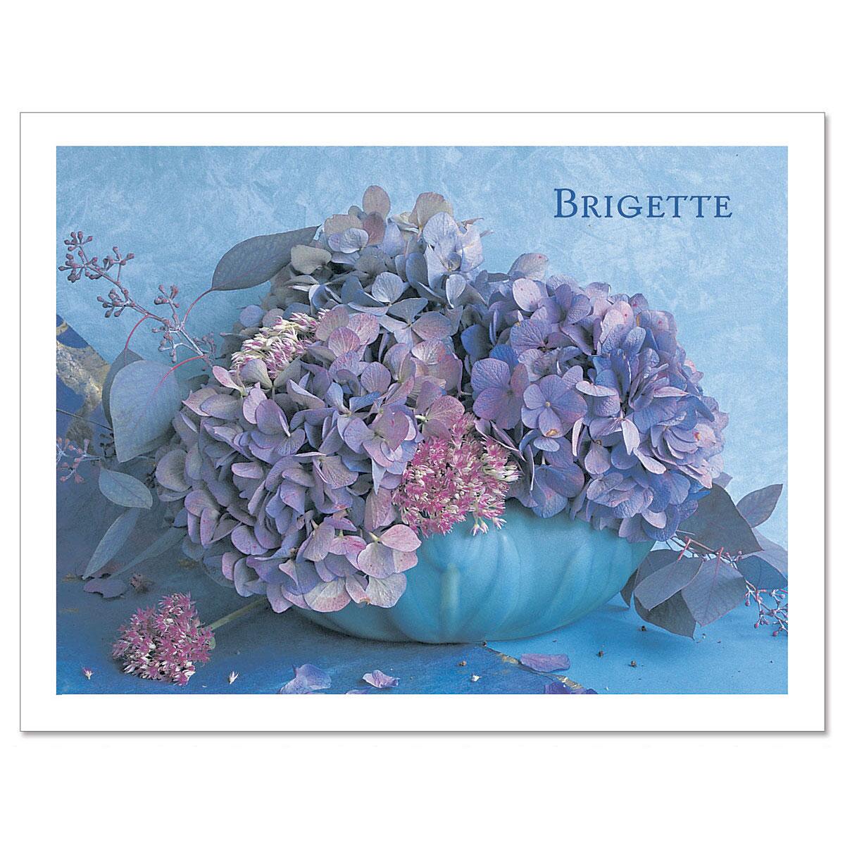 Hydrangea Custom Note Cards | Colorful Images