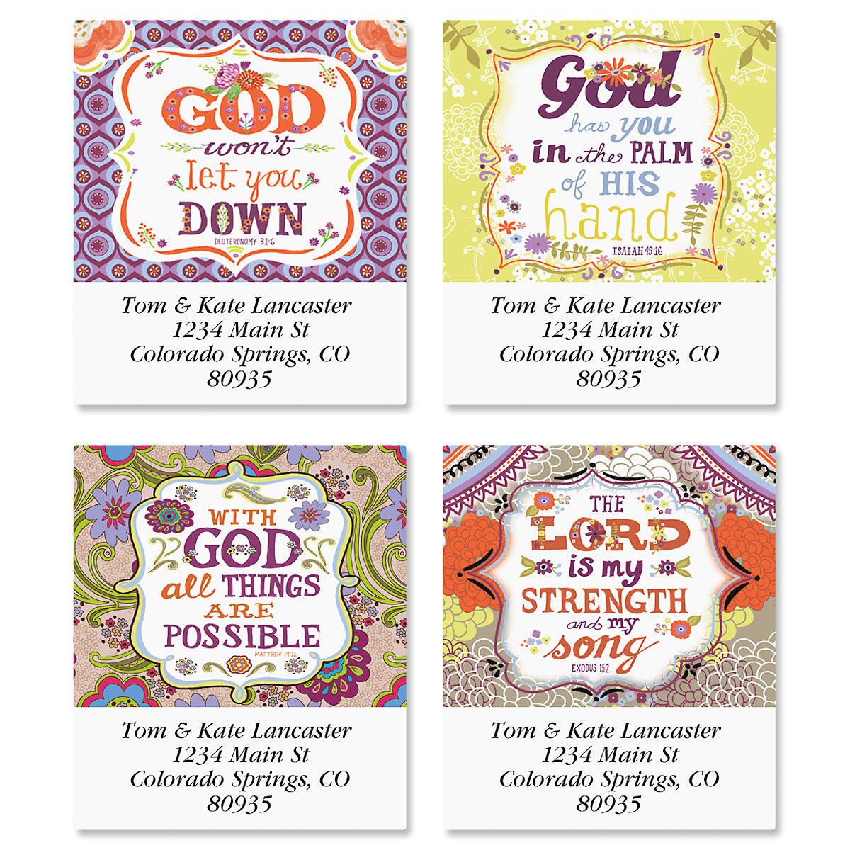 Inspired Select Return Address Labels | Colorful Images