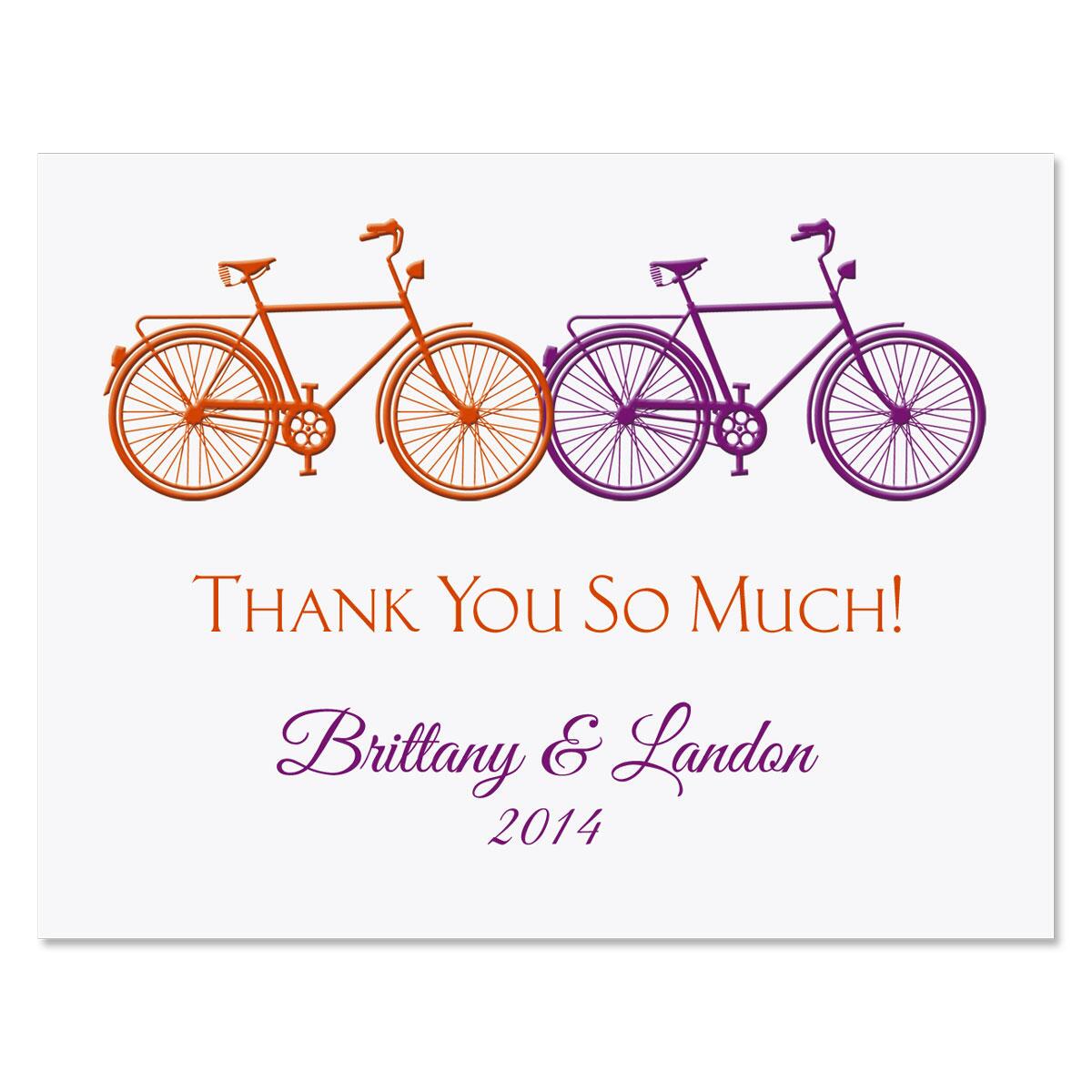 Just Married Custom Note Cards | Colorful Images