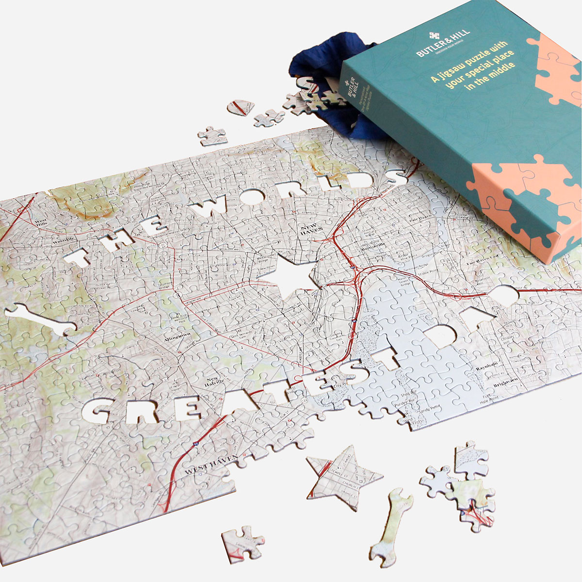 World’s Greatest Dad Map Puzzle | Colorful Images