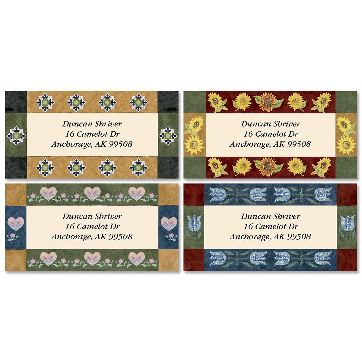 Kountry Korner Border Return Address Labels | Colorful Images