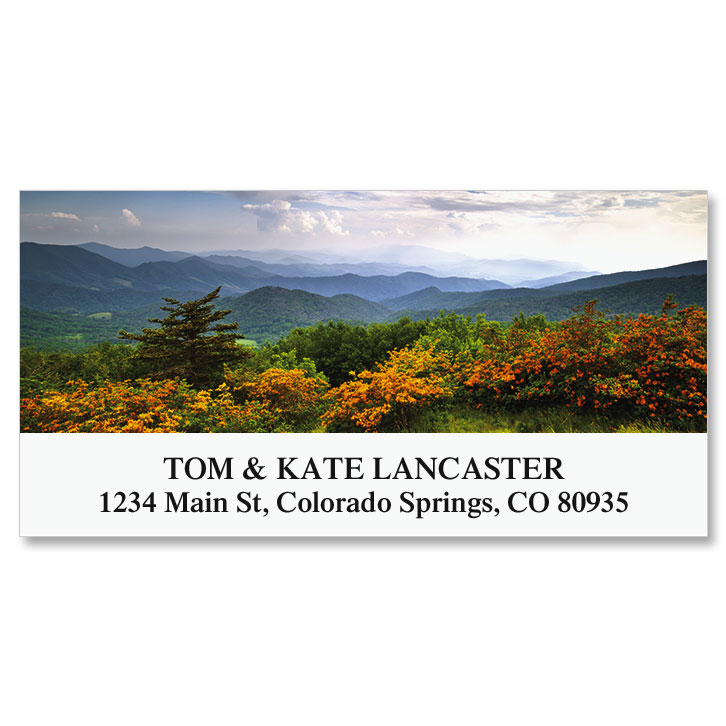 Smoky Mountains Deluxe Return Address Labels | Colorful Images