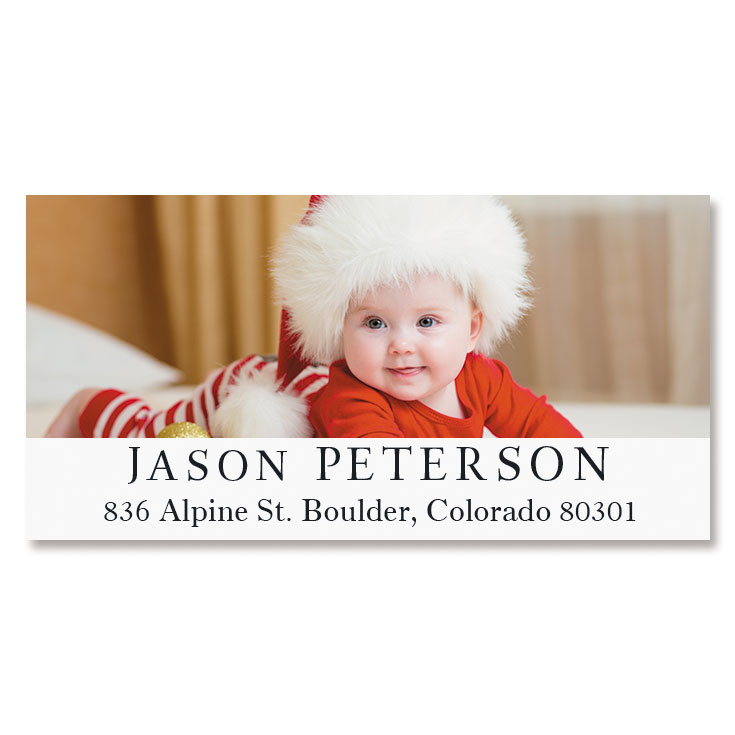 Classic Deluxe Photo Address Label | Colorful Images