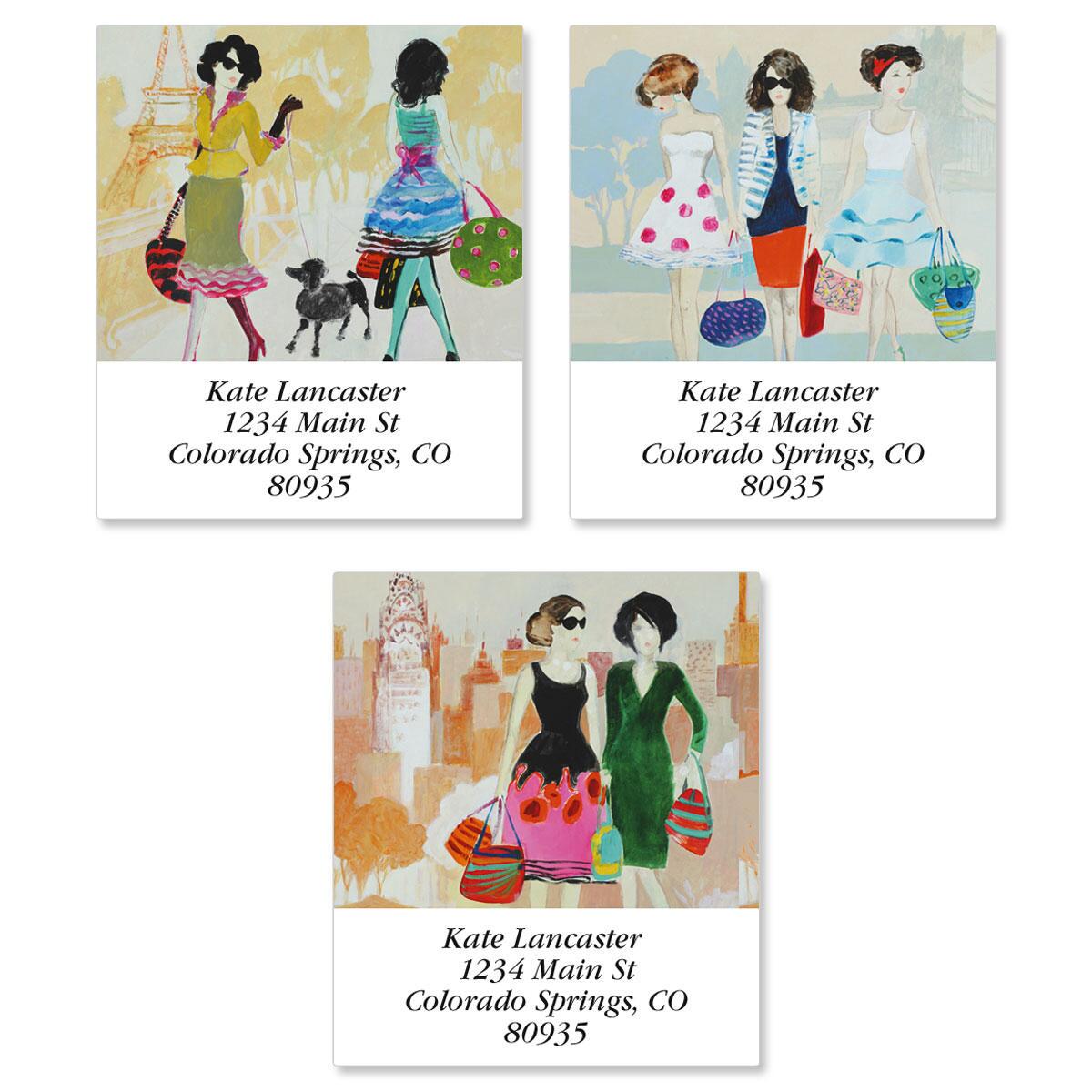 Ladies Select Return Address Labels | Colorful Images