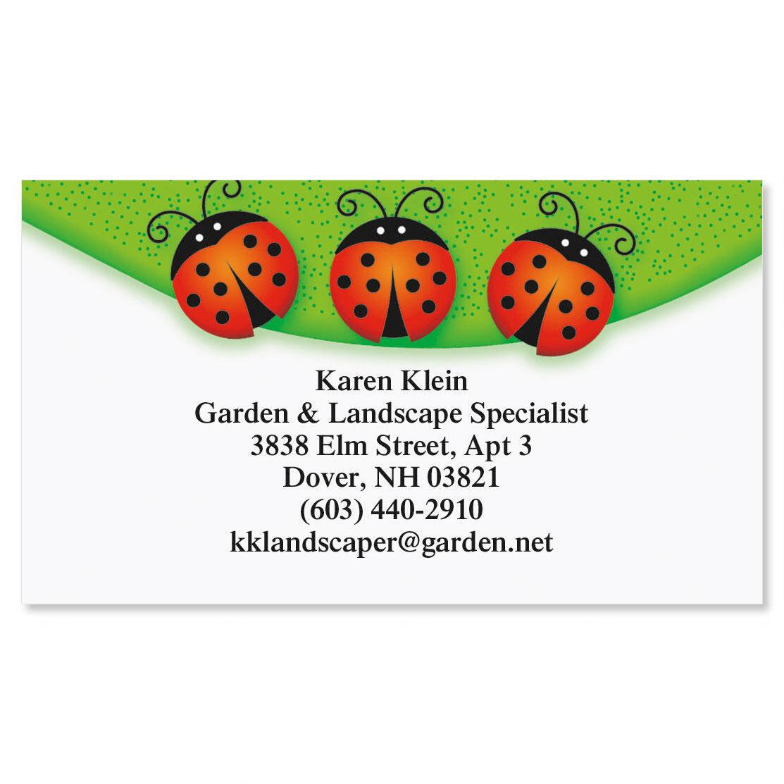 Ladybug Business Cards | Colorful Images