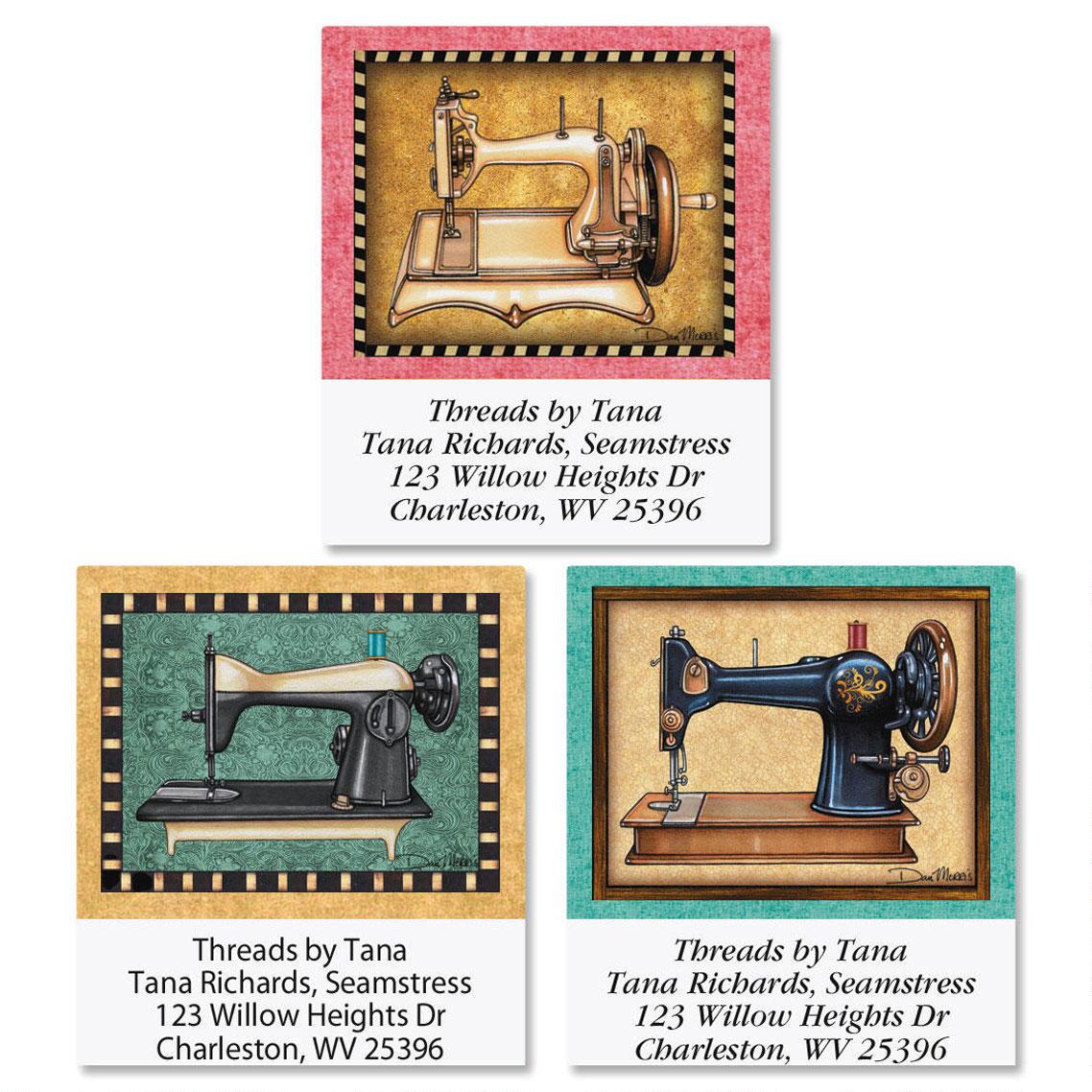 Love of Sewing Select Return Address Labels | Colorful Images