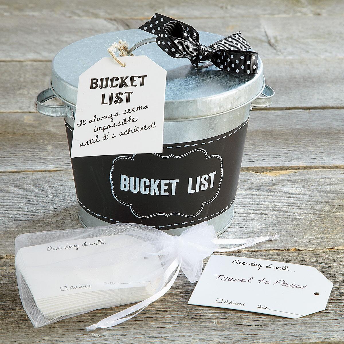 Metal Bucket List Bucket | Colorful Images