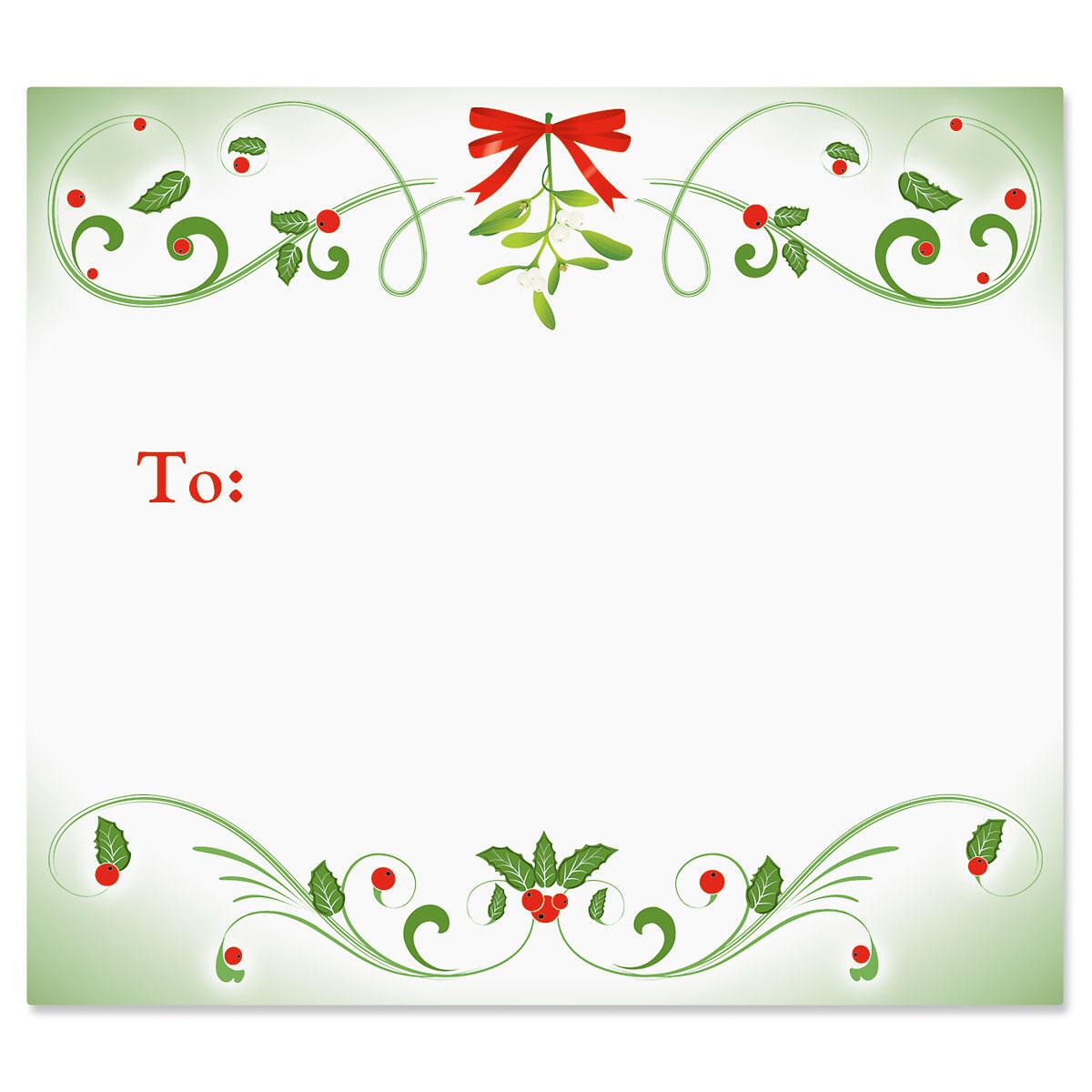Mistletoe Magic Package Labels | Colorful Images