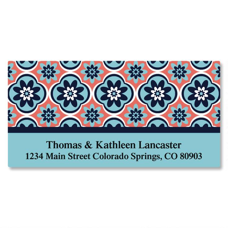 Mosaic Deluxe Address Labels | Colorful Images
