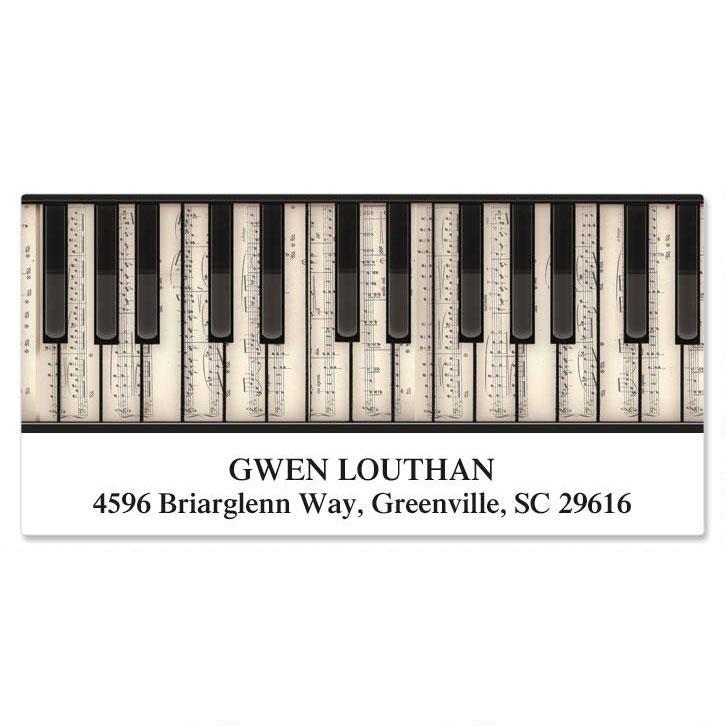 Music Deluxe Return Address Labels | Colorful Images