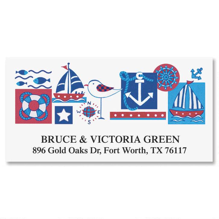 Nautical Deluxe Return Address Labels | Colorful Images