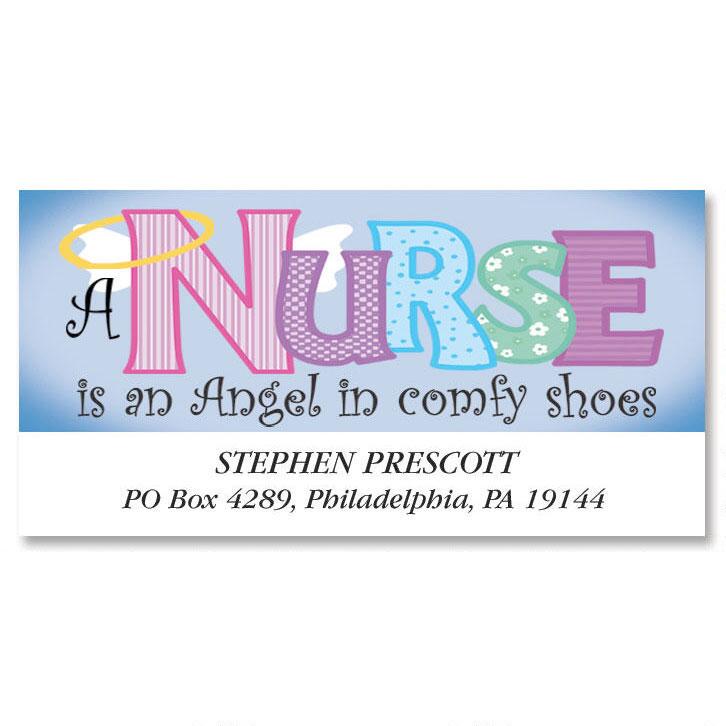 Nurse Deluxe Return Address Labels | Colorful Images
