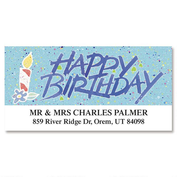 Special Occasions Deluxe Return Address Labels (6 Designs) | Colorful ...