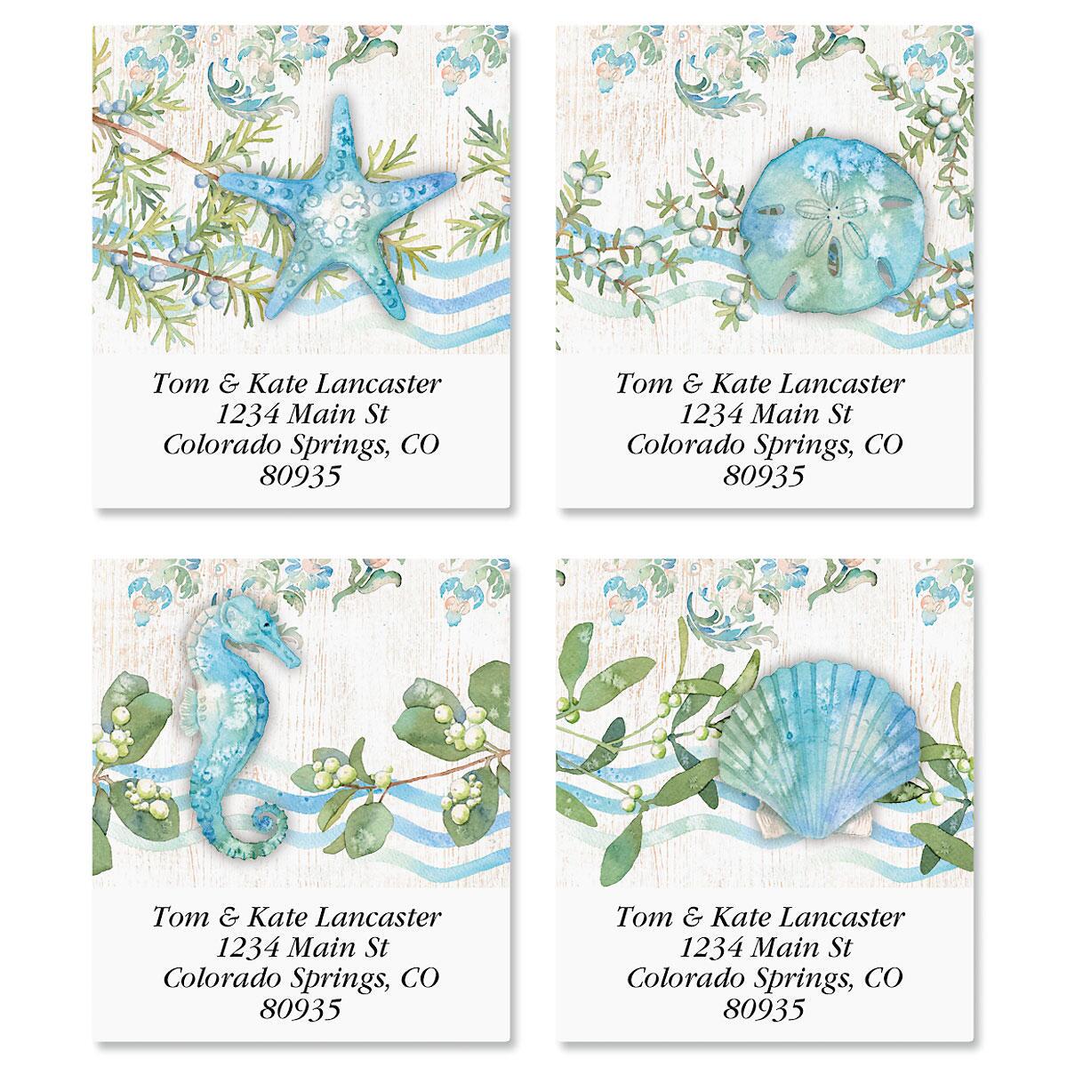 Ocean Tide Select Return Address Labels | Colorful Images