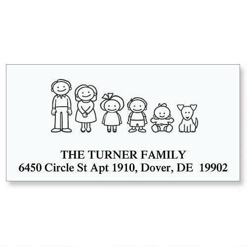 Our Family Deluxe Return Address Labels | Colorful Images