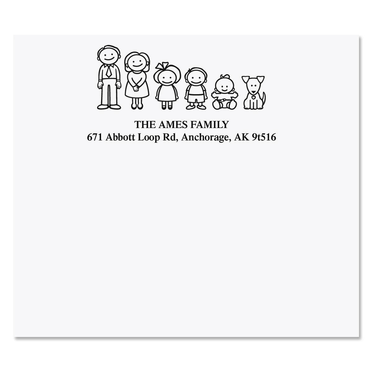 Our Family Package Labels | Colorful Images