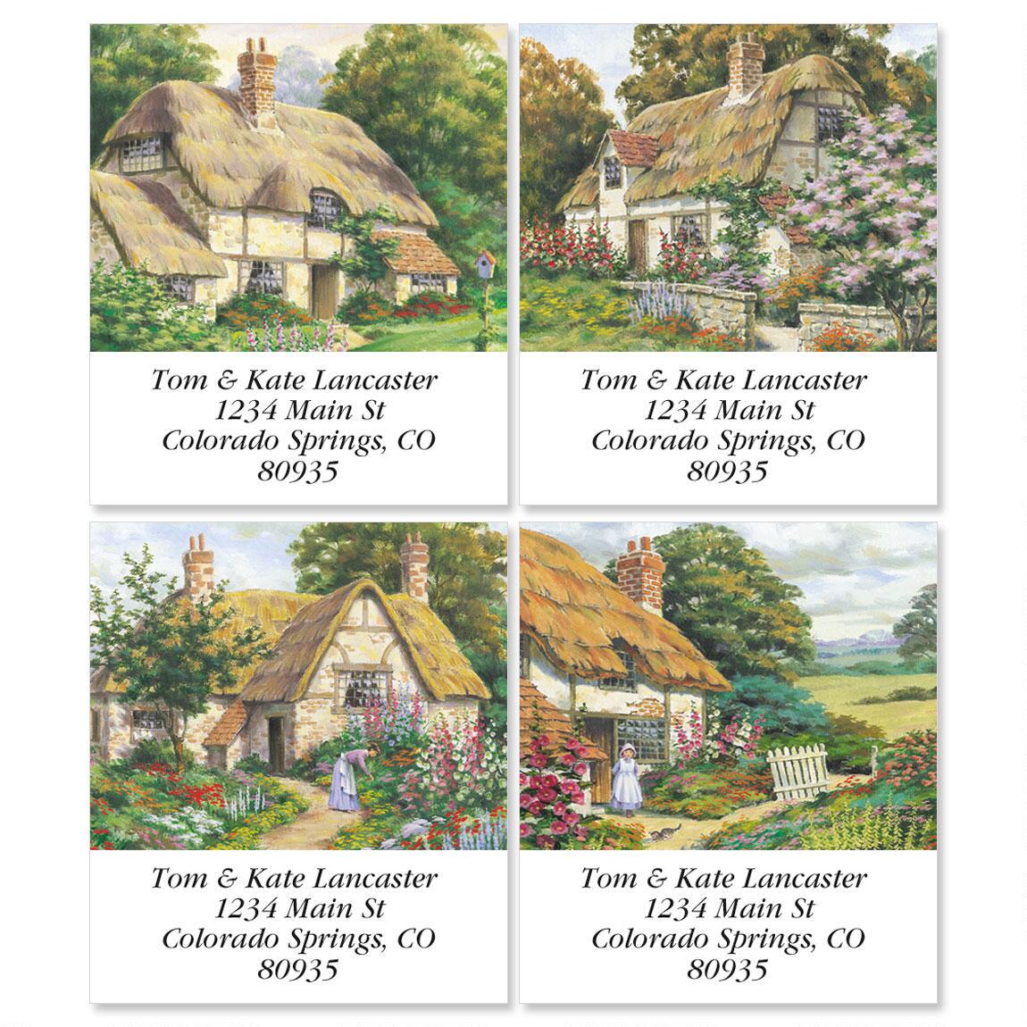 Peaceful Cottage Select Return Address Labels | Colorful Images