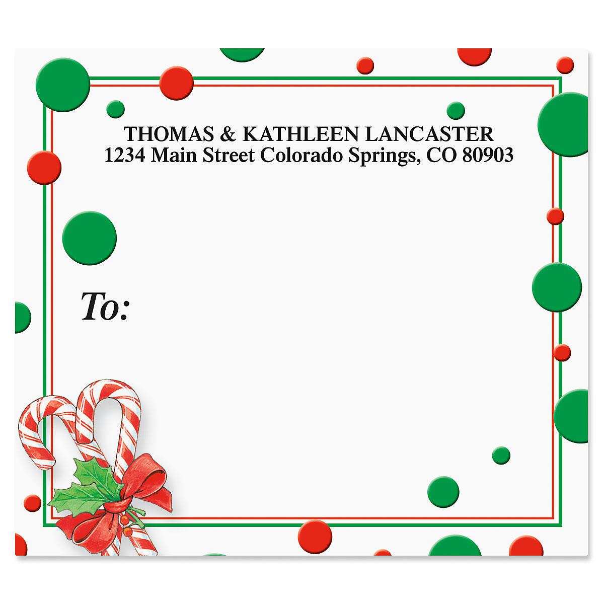 Peppermint Candies Package Labels | Colorful Images