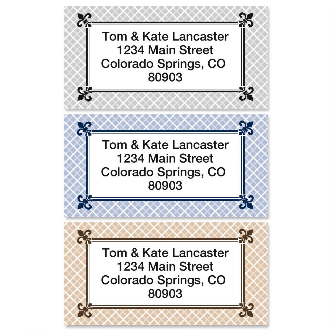 Plain & Simple Border Return Address Labels | Colorful Images