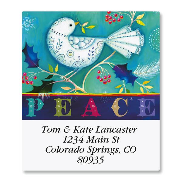 Prismatic Peace Select Return Address Labels | Colorful Images