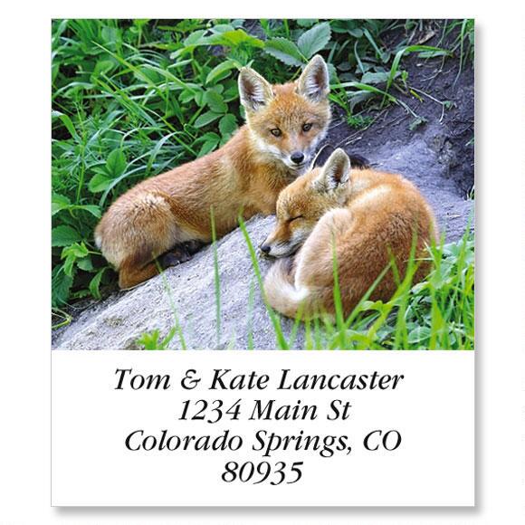Red Fox Select Return Address Labels | Colorful Images