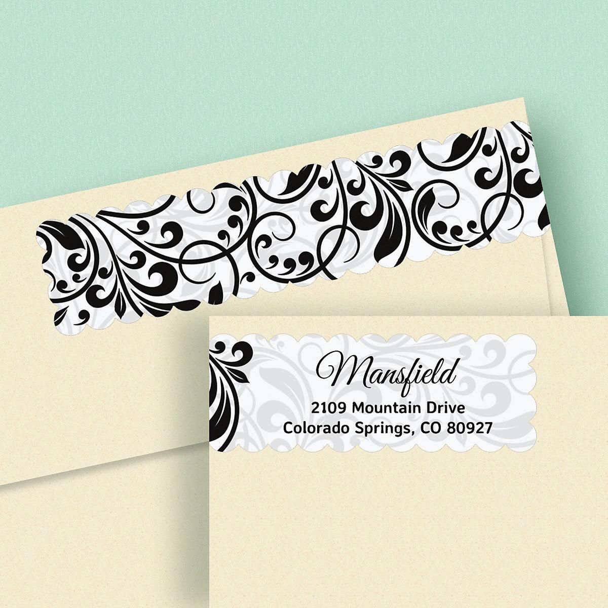 Refined Connect Wrap Diecut Return Address Labels | Colorful Images