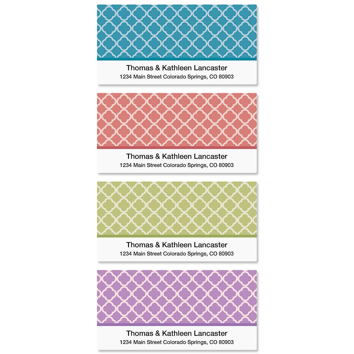 Renaissance Deluxe Return Address Labels | Colorful Images