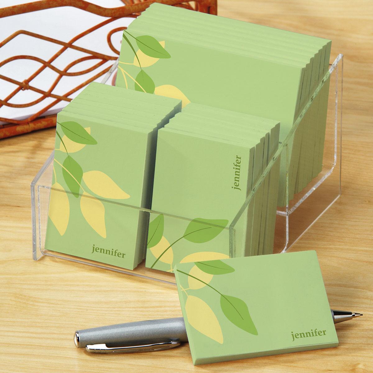 Green Sage Advice Custom Post-it® Notes Set | Colorful Images