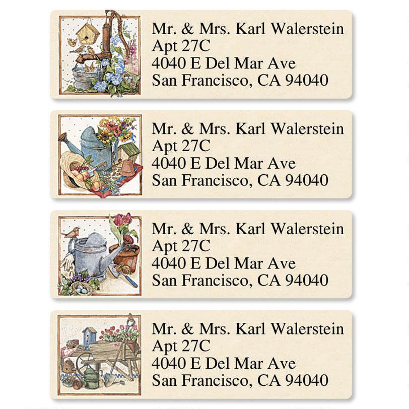 Sandis Backyard Classic Return Address Labels | Colorful Images