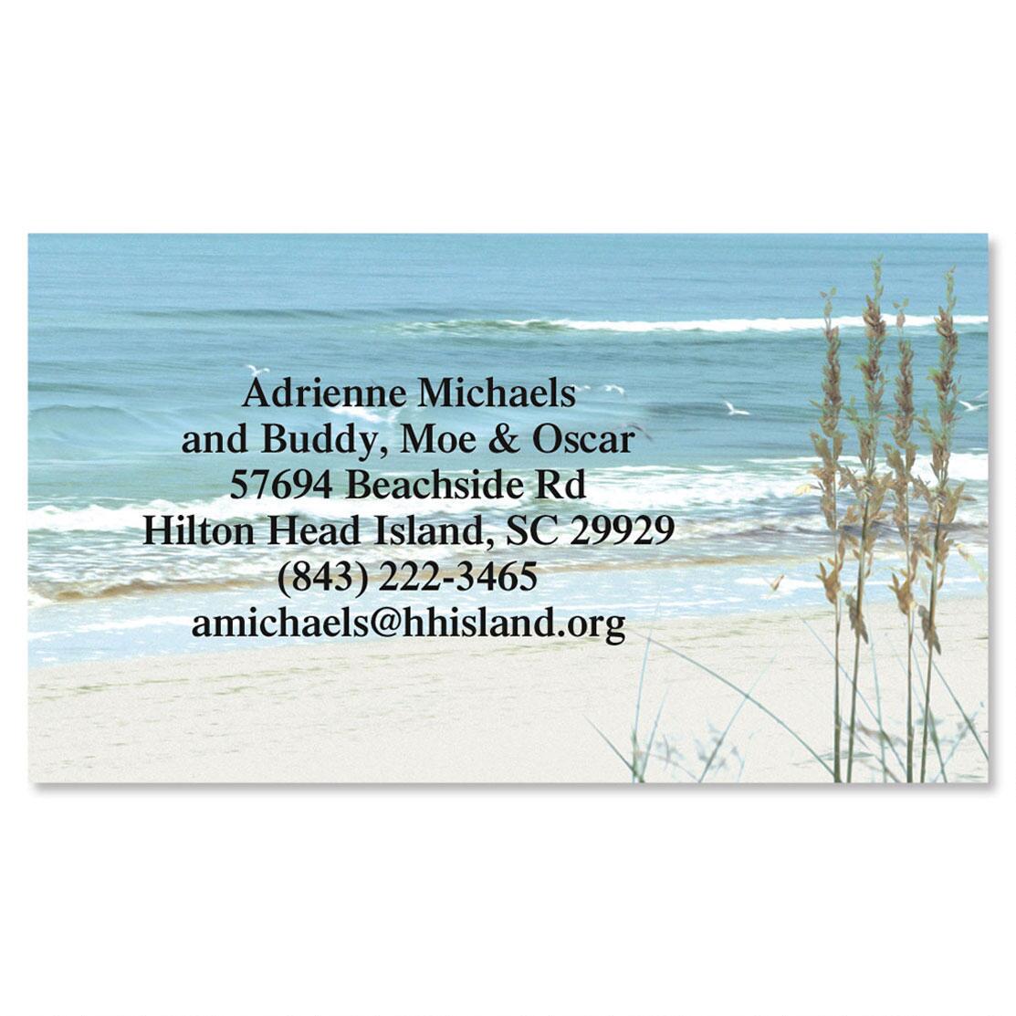 Seashore Business Card | Colorful Images