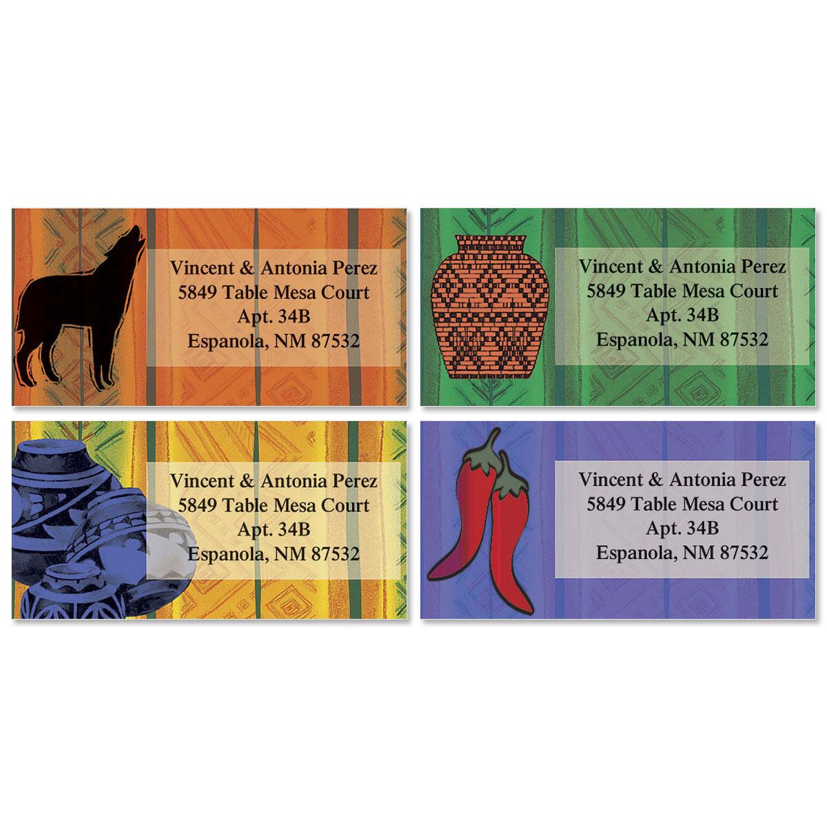 Southwest Border Return Address Labels | Colorful Images