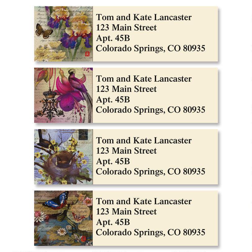 Springtime Fantasy Classic Return Address Labels | Colorful Images