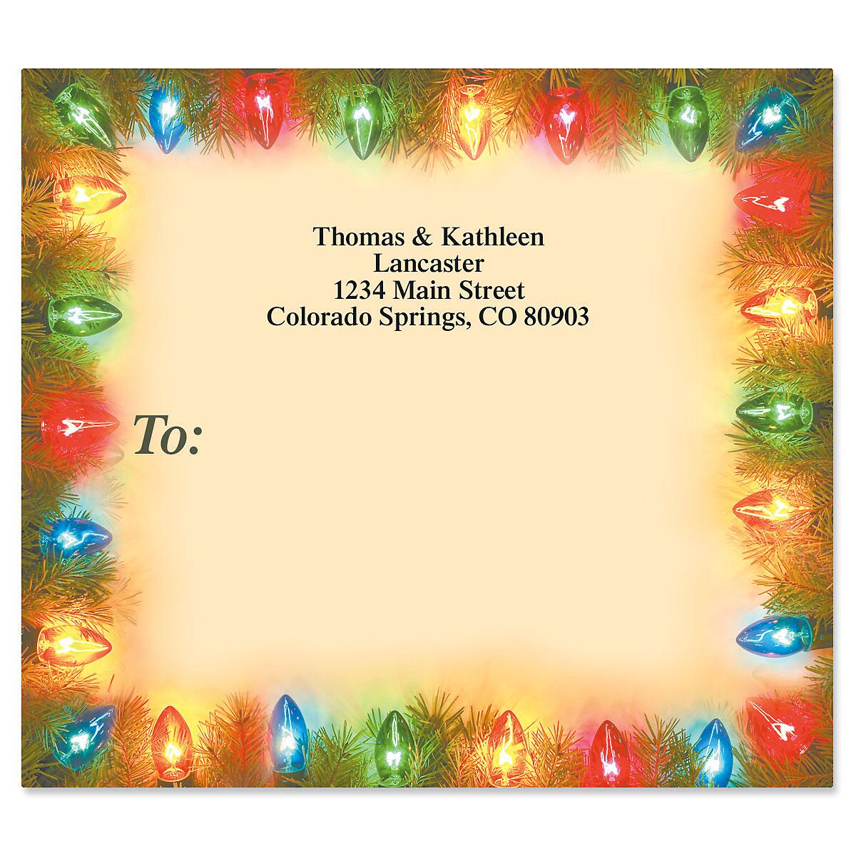 String of Lights Package Labels | Colorful Images