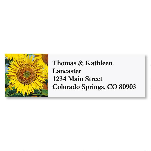 Sunflower Classic Return Address Labels | Colorful Images