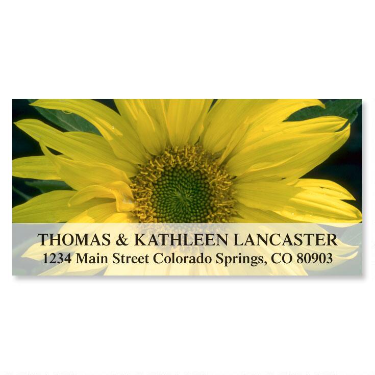 Sunflower Sunshine Address Labels | Colorful Images