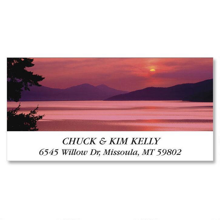 Sunrise Sunset Address Labels | Colorful Images