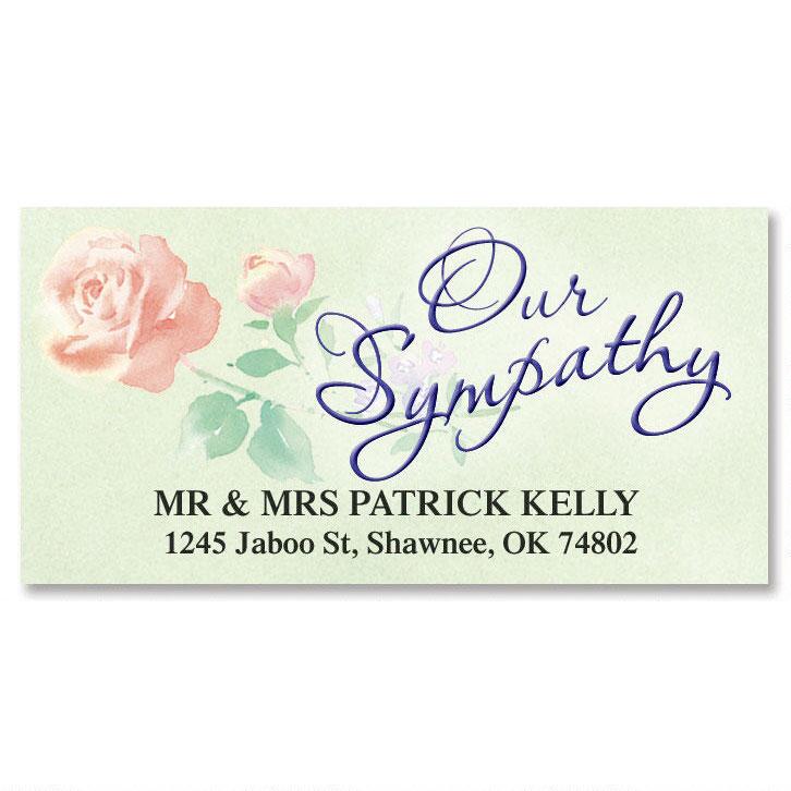 Sympathy Deluxe Return Address Labels | Colorful Images