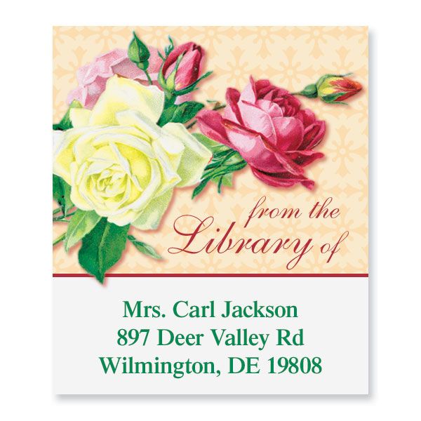 Victorian Personalized Bookplates | Colorful Images