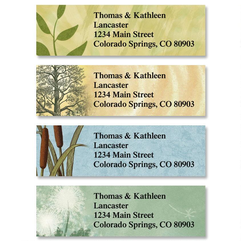 Textures Classic Return Address Labels | Colorful Images