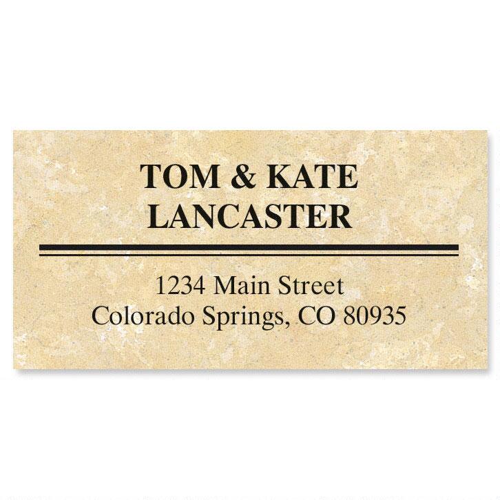 Top Shelf Border Return Address Labels | Colorful Images