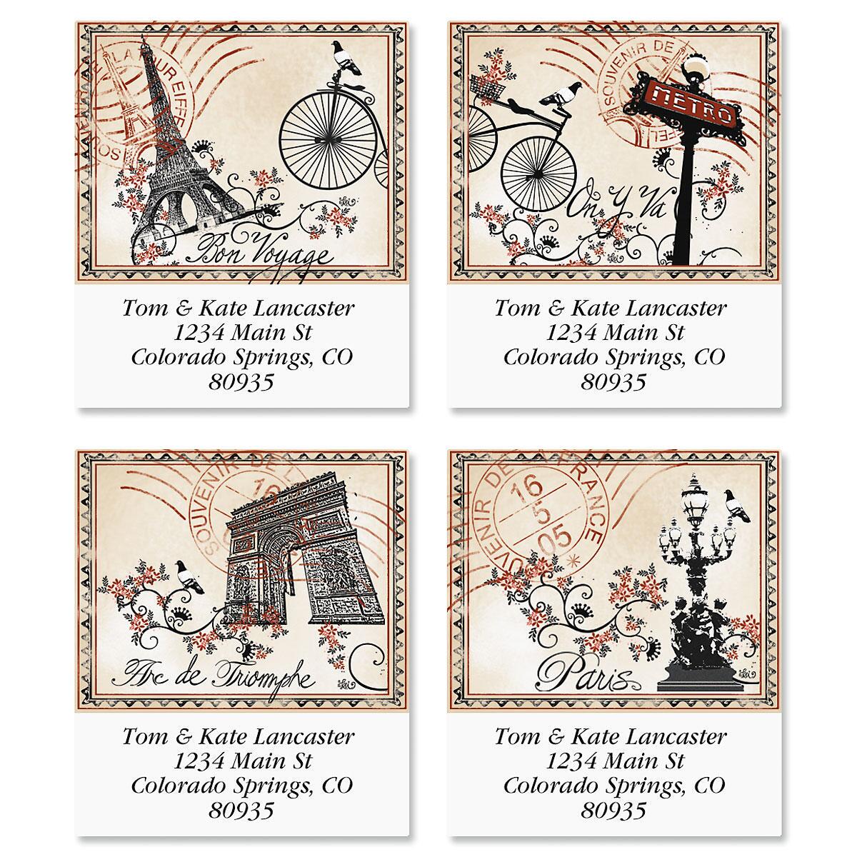 Tour de France Select Return Address Labels | Colorful Images