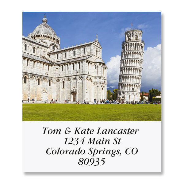 Trip to Italy Select Return Address Labels | Colorful Images