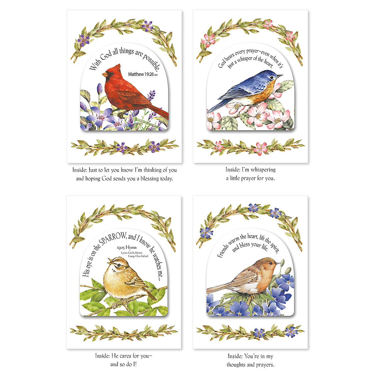Bird Notes Note Cards with Magnets | Colorful Images