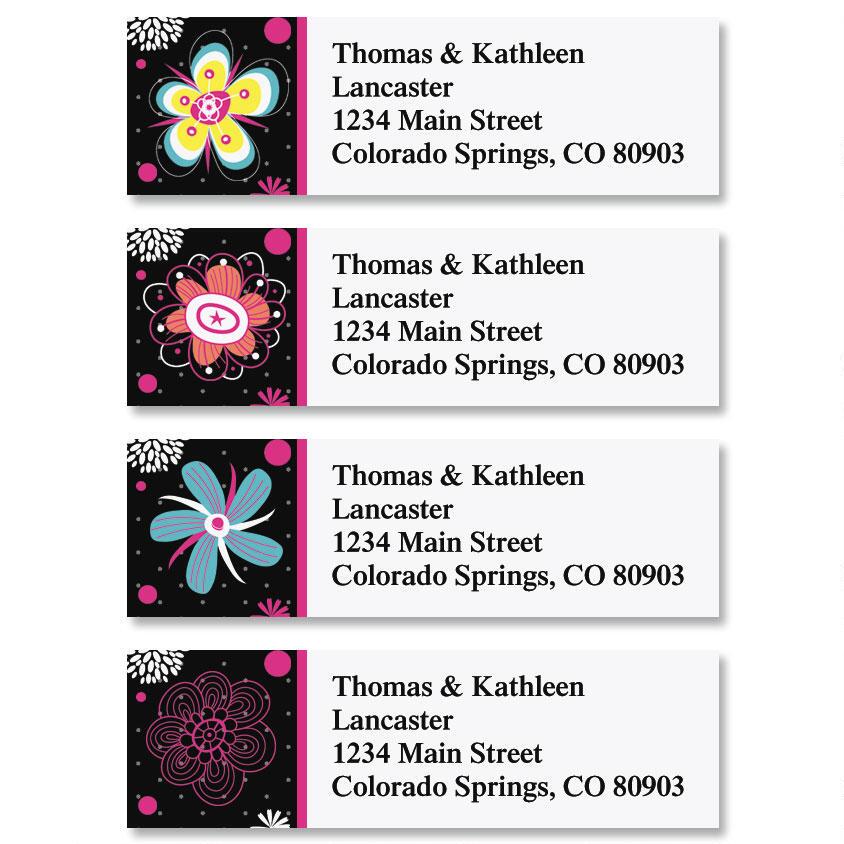 Vibrant Classic Return Address Labels | Colorful Images