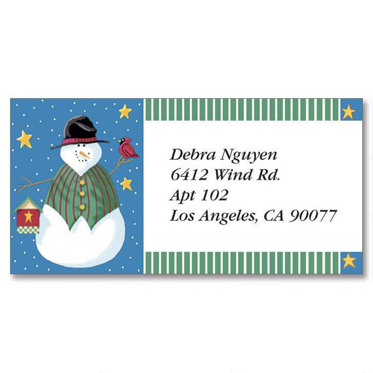 Vickys Year Round Border Return Address Labels | Colorful Images