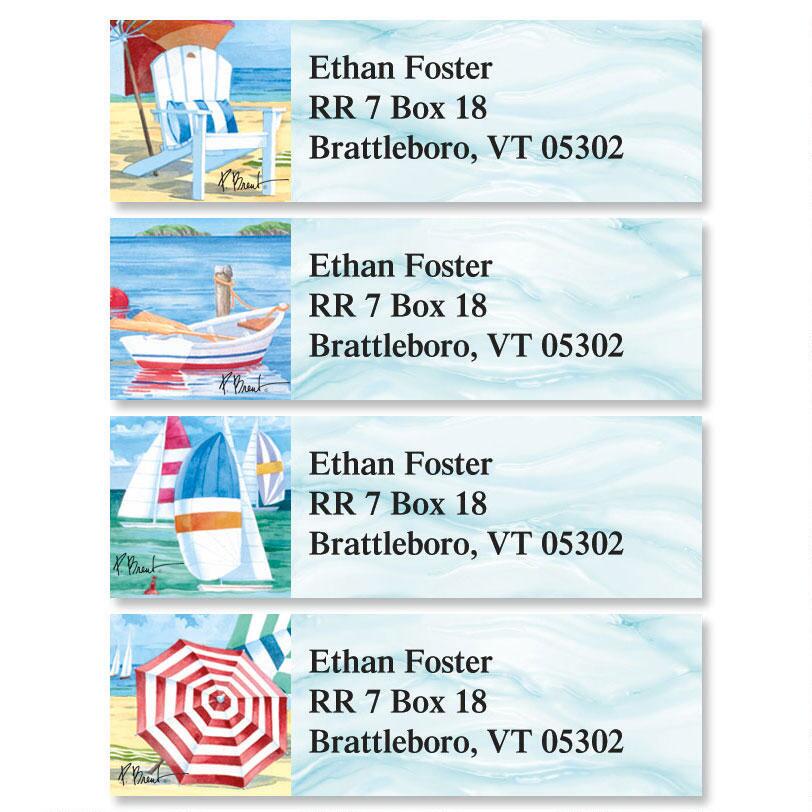 Waters Edge Classic Return Address Labels | Colorful Images