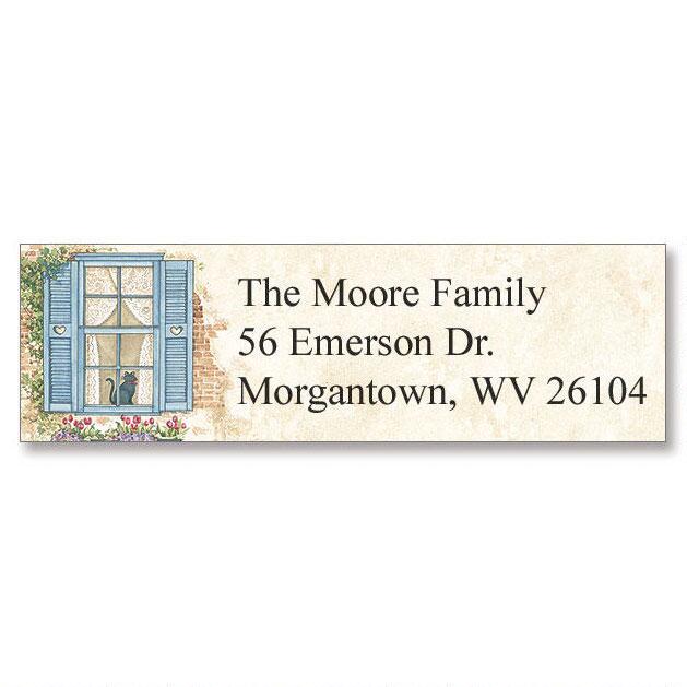 Window Seat Classic Return Address Labels | Colorful Images