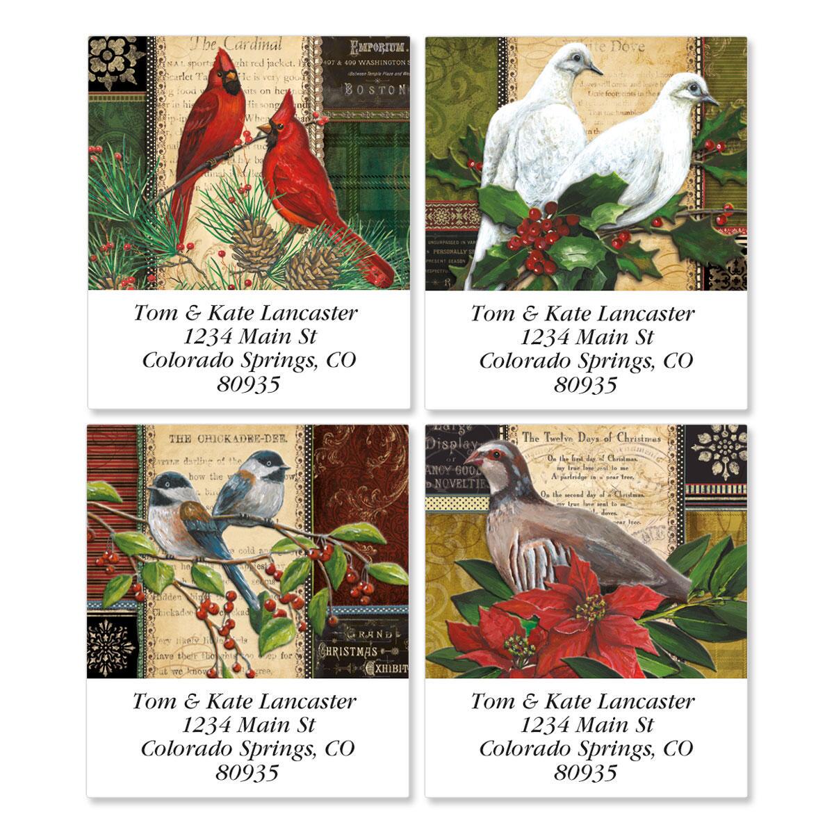 Winter Birds Select Return Address Labels | Colorful Images